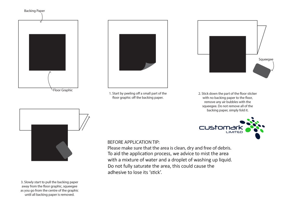 Tiled, Laminate & Polished Flooring floor stickers