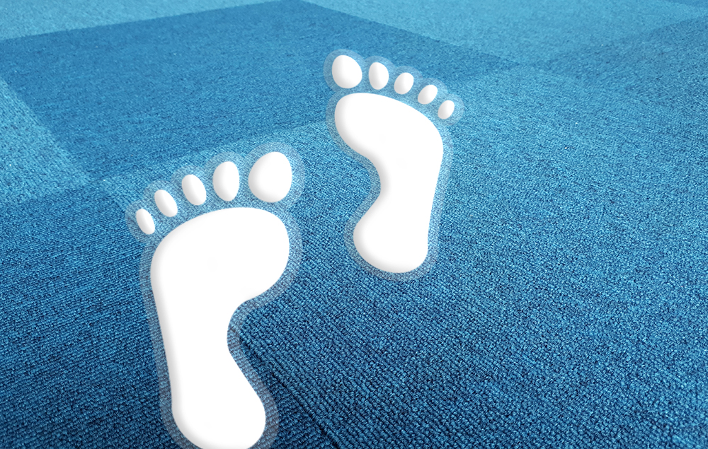 Footprint Floor Stickers | Graphics| Customark Limited