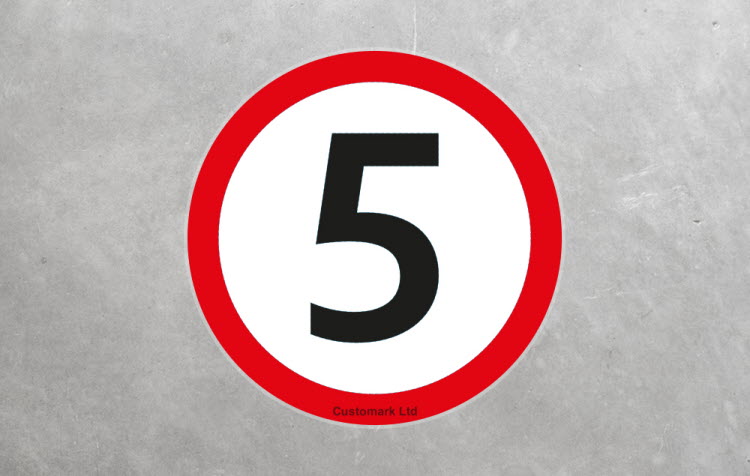 5mph Floor Marker/ Floor Graphic