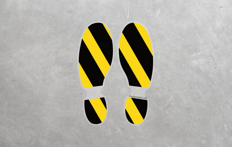 Shoe Print Floor Stickers | Graphics| Customark Limited
