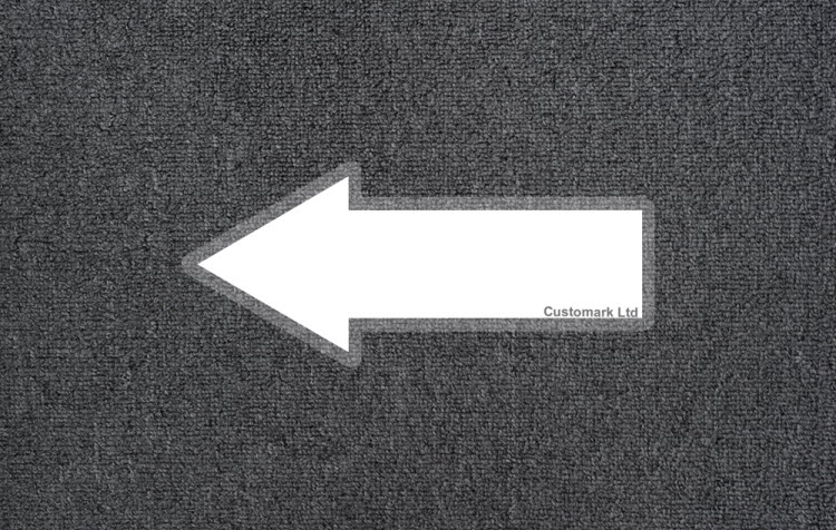 Medium Directional Arrow Indoor Floor Stickers / Graphics