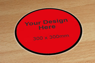 300mm Square - Indoor Floor Stickers / Graphics
