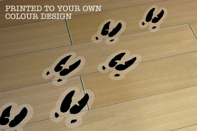 Hoof Print Indoor Floor Stickers / Graphics