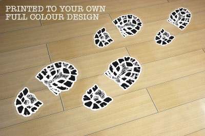 Running Shoe Print Floor Graphics | Customark Limited