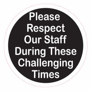 Long Term Indoor R11 - Please Respect Our Staff Social Distance Floor ...