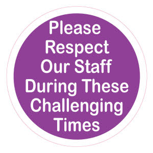 Long Term Indoor R11 - Please Respect Our Staff Social Distance Floor ...