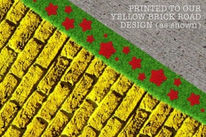 1000mm x 1000mm Yellow Brick Road - Outdoor Floor Stickers / Graphics