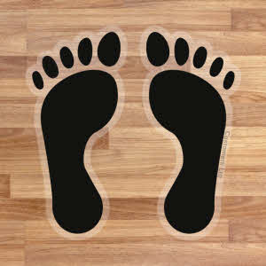 Footprint Floor Stickers | Graphics| Customark Limited