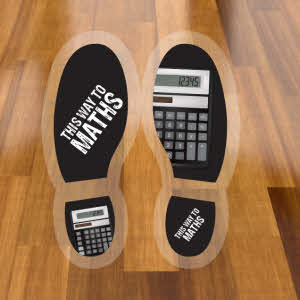 School Shoe Print Floor Stickers | Customark Limited