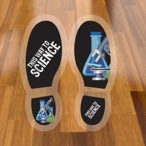 School Shoe Print Floor Stickers | Customark Limited