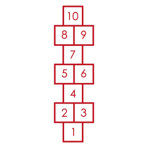 Hopscotch Vinyl Floor Sticker / Graphic