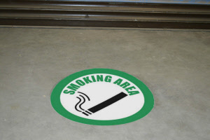 Smoking Area, Outdoor Floor Stickers / Graphics